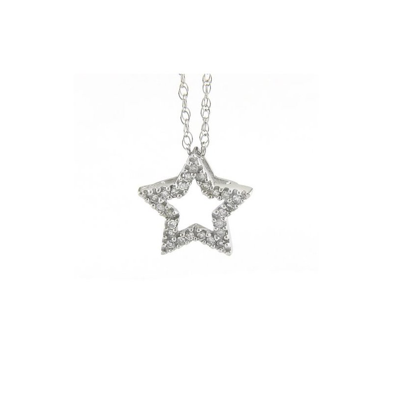 Gold Casters Special Collection Shining Star Diamond Pendant DPSTR00019 ...