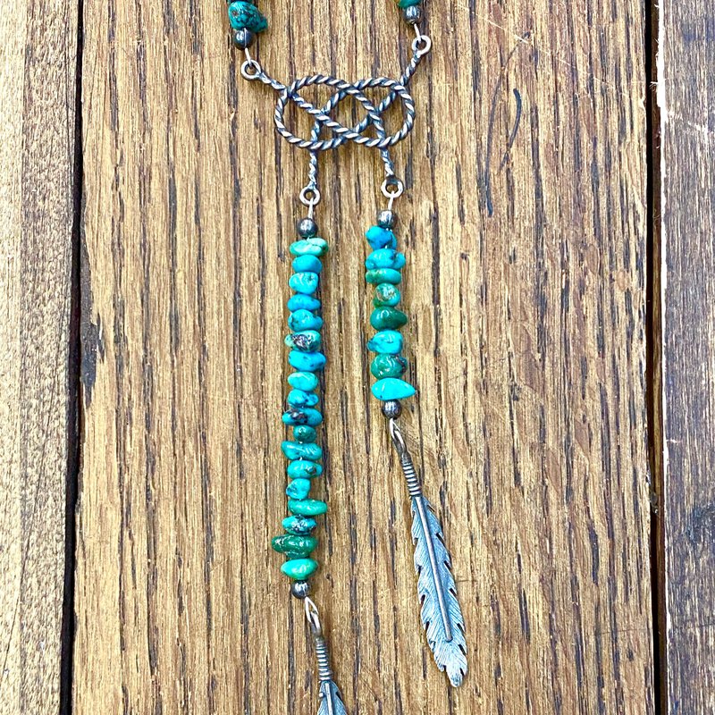 F.A.T Native NM Feather and Rope Necklace - First American Traders