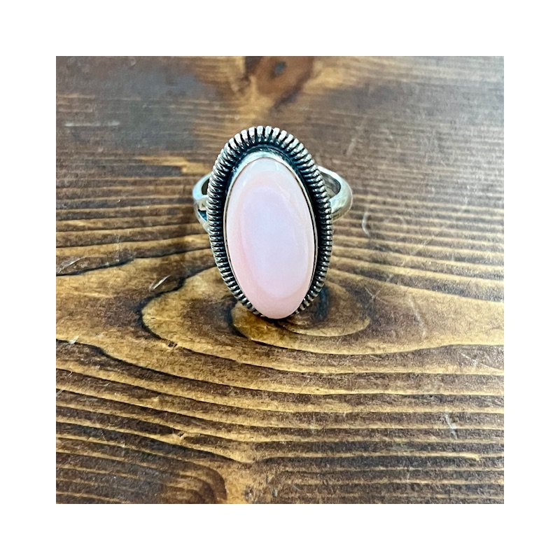 F.A.T Rings Pink Adjustable Oval Ring - First American Traders