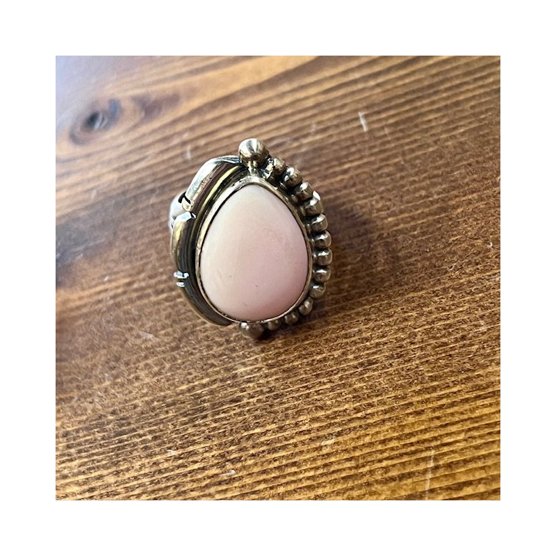 F.A.T Rings Pink Teardrop Ring - First American Traders