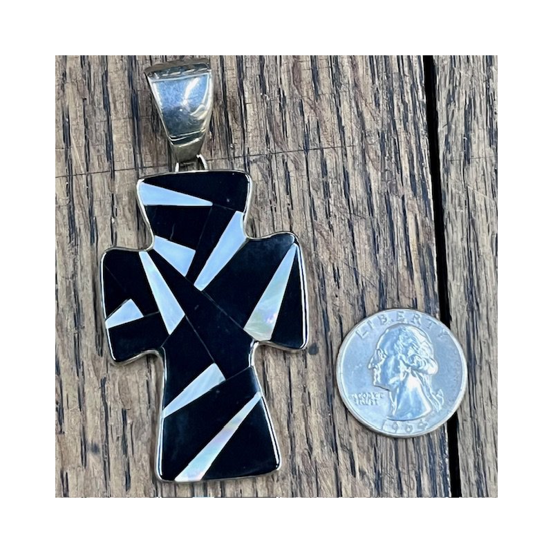 F.A.T Pendants Inlay Cross Pendant - First American Traders