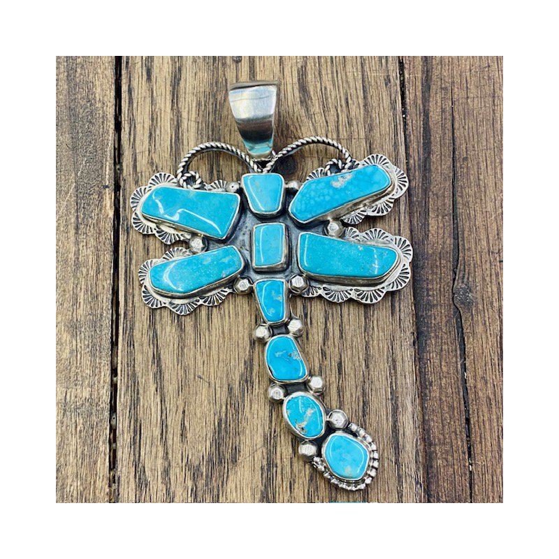 F.A.T Pendants Turquoise Dragonfly Pendant - First American Traders