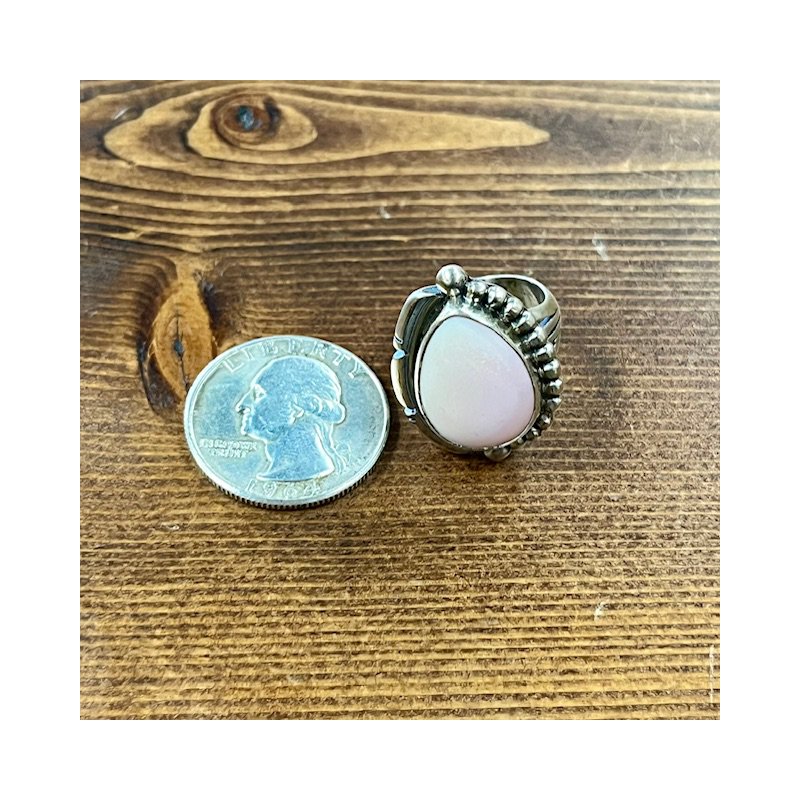 F.A.T Rings Pink Teardrop Ring - First American Traders