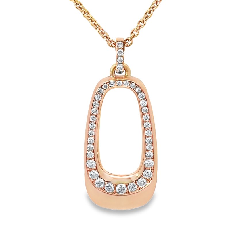Norman Covan 18 Karat Rose Gold and Diamond Pendant 160-00026 - Payne ...