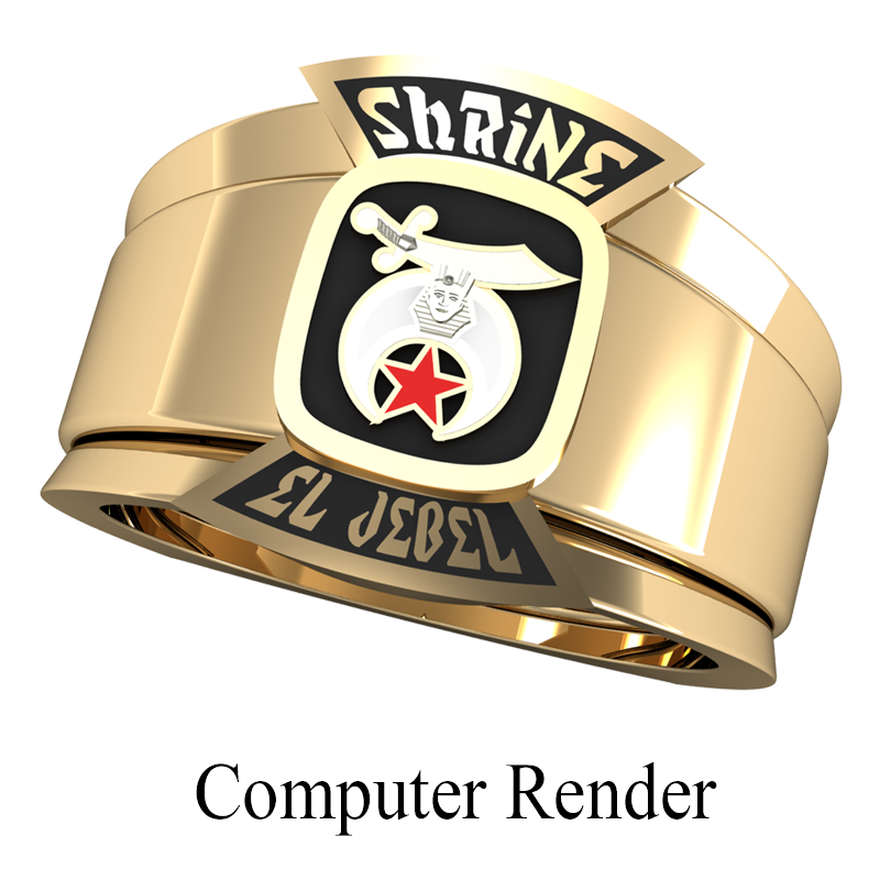 Shriner Jewelry Shrine Ring Style 1900 1900 - Faini Designs Jewelry ...