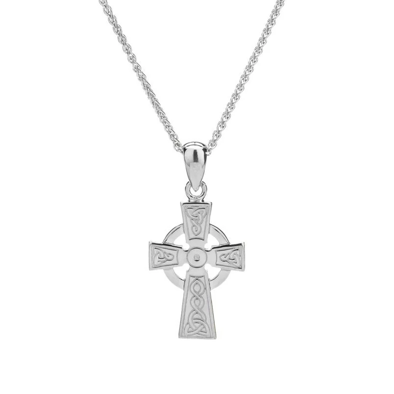 Keith Jack Small Celtic Cross Necklace PCR3048 - Herbin Jewellers