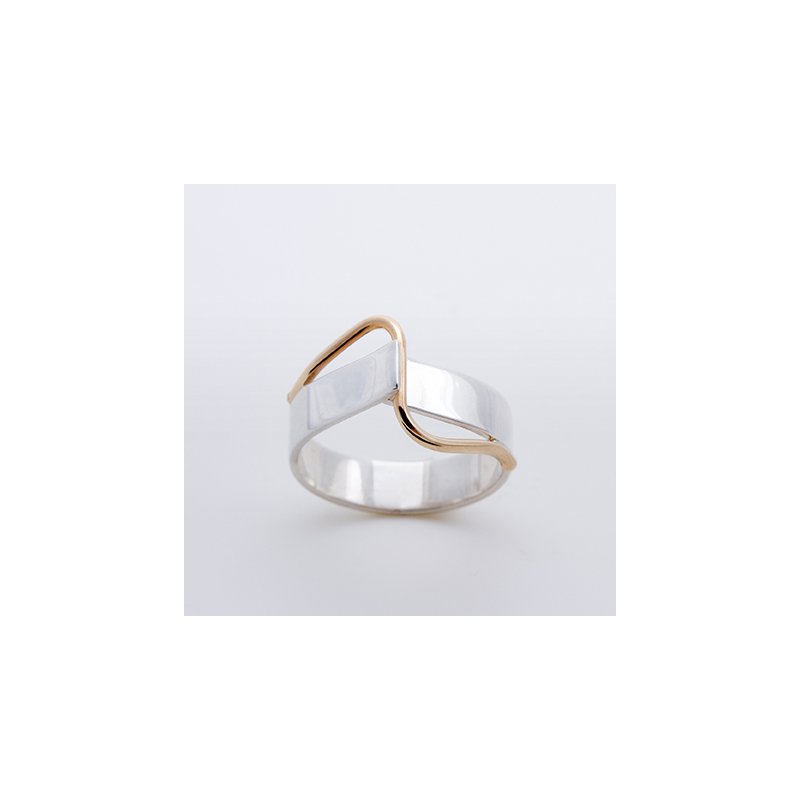 Constantine Designs Two-Tone River Ring 8-5 - Herbin Jewellers