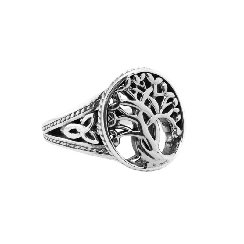Keith Jack Signet Tree of Life Ring PRS1284 - Herbin Jewellers