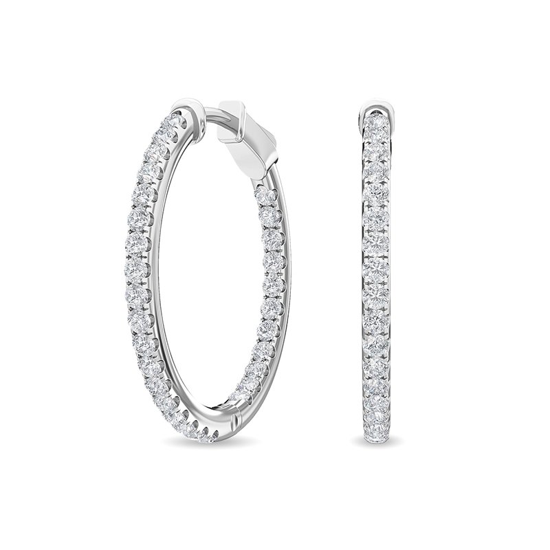 Classic Lab Grown Diamond Inside/Outside Hoops 122-00121 - R.C. Wahl ...