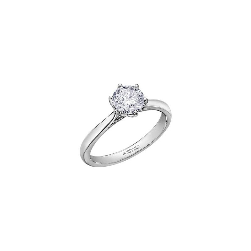 Maple Leaf Diamonds 18K White Gold 2.08CT Canadian Diamond Solitaire ...