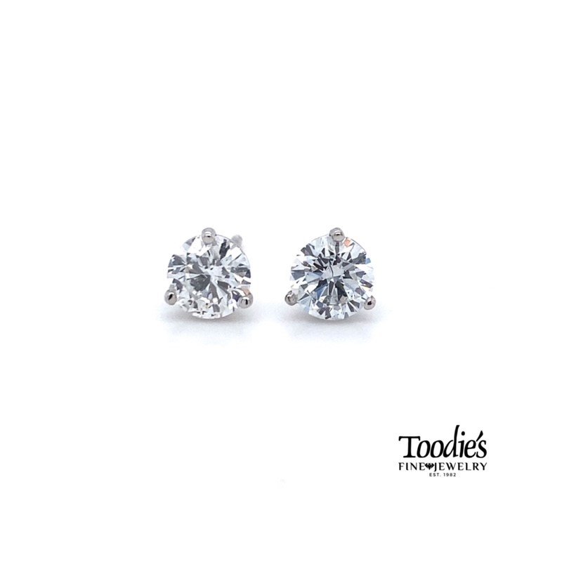 1 Carat Cubic Zirconia Earrings