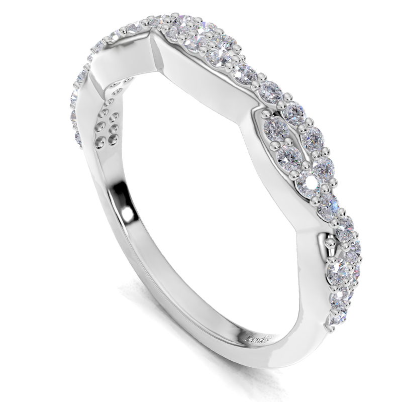 Toodie's Bridal Twisted Diamond Wedding Band 26566L-BAND - Toodie's ...