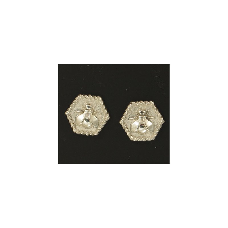 Traditional Sterling Octagon Earring With Bee ER-OCTAGON-BEE ...