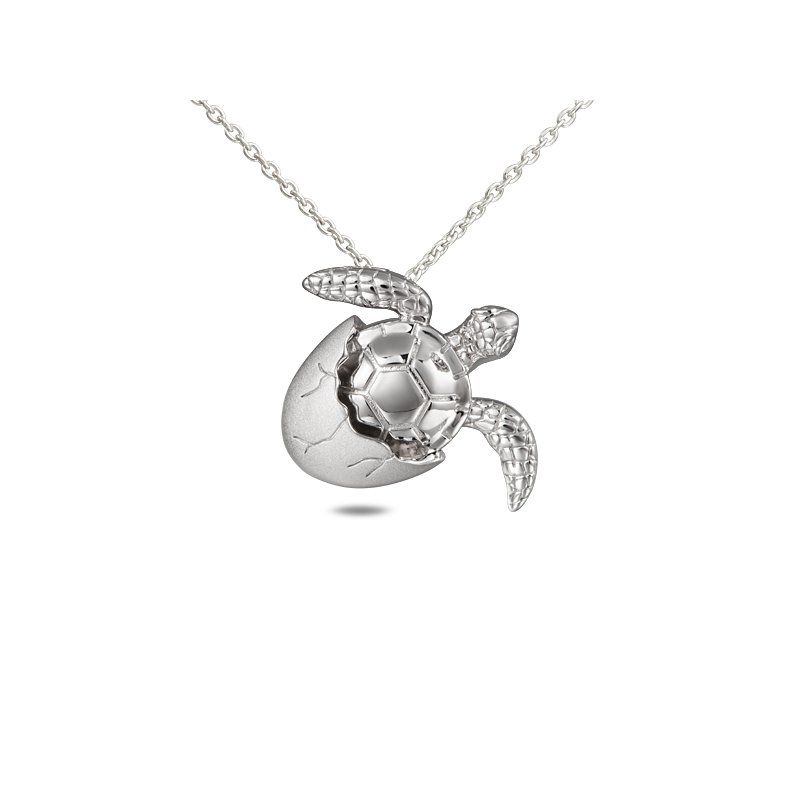 Sealife Jewelry Sterling Silver Turtle Hatchling Pendant 52780 ...