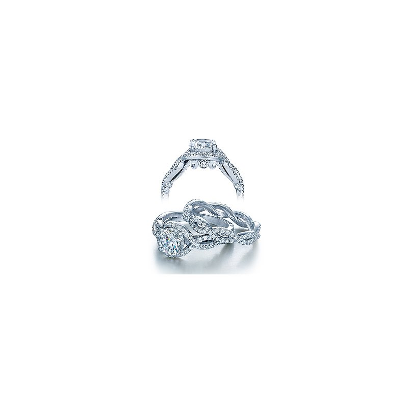 Verragio Verragio Insignia 7040-PLT - Platinum Halo Diamond Twist Band ...