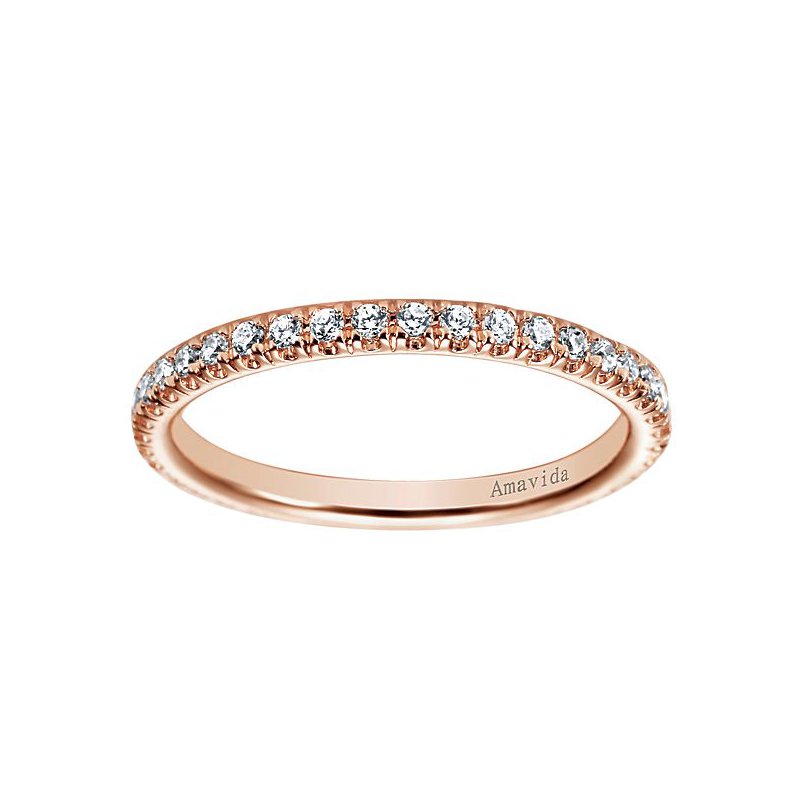 Gabriel NY Amavida Collection by Gabriel NY 18k Rose Gold Straight ...