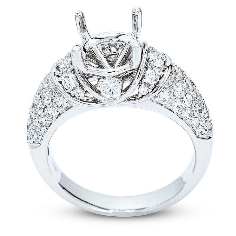 Isadora Vintage Diamond Engagement Setting 110-48252 - London Gold