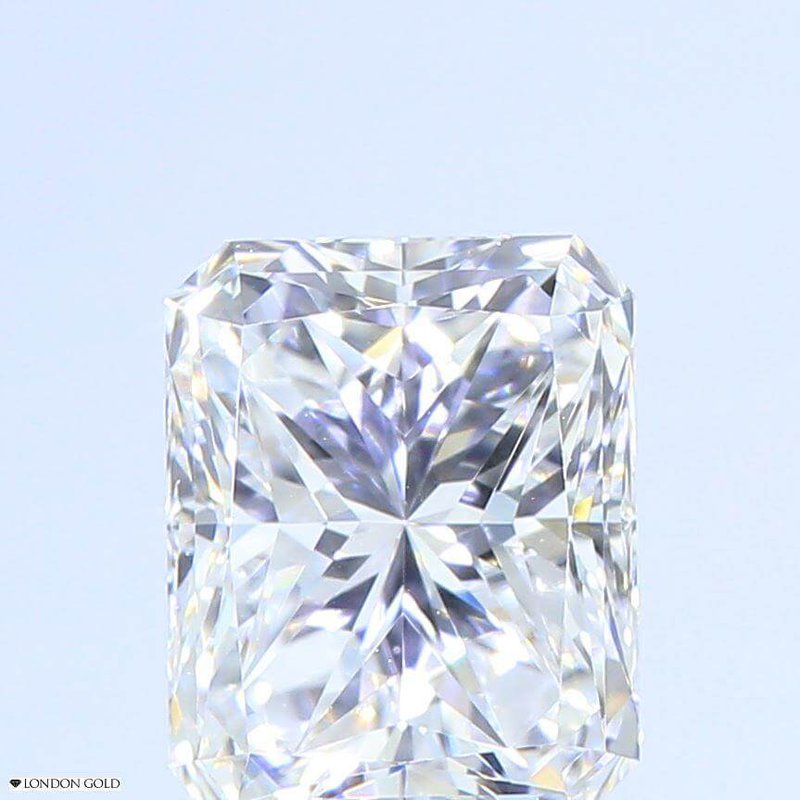 London Gold Jewelry 1.02 F VVS2 Radiant Cut Diamond GRD-10043 - London Gold