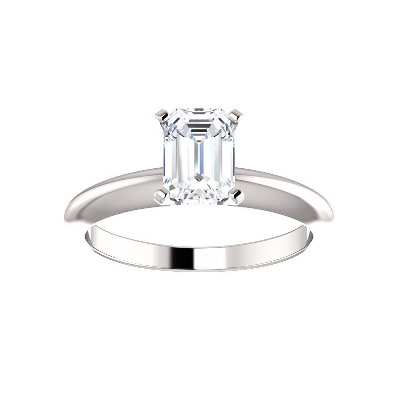 Gallery Designs 14K White Solitaire Setting Only LG150518030 - London Gold