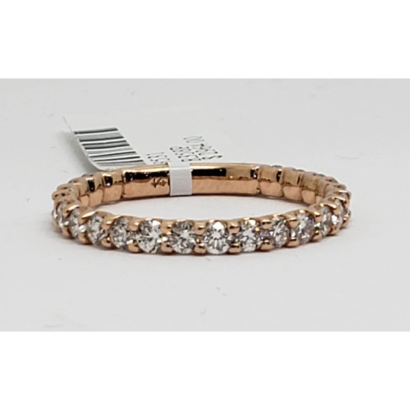 Windy City Signature 14k rg dia wedding band W117043 - Windy City Diamonds